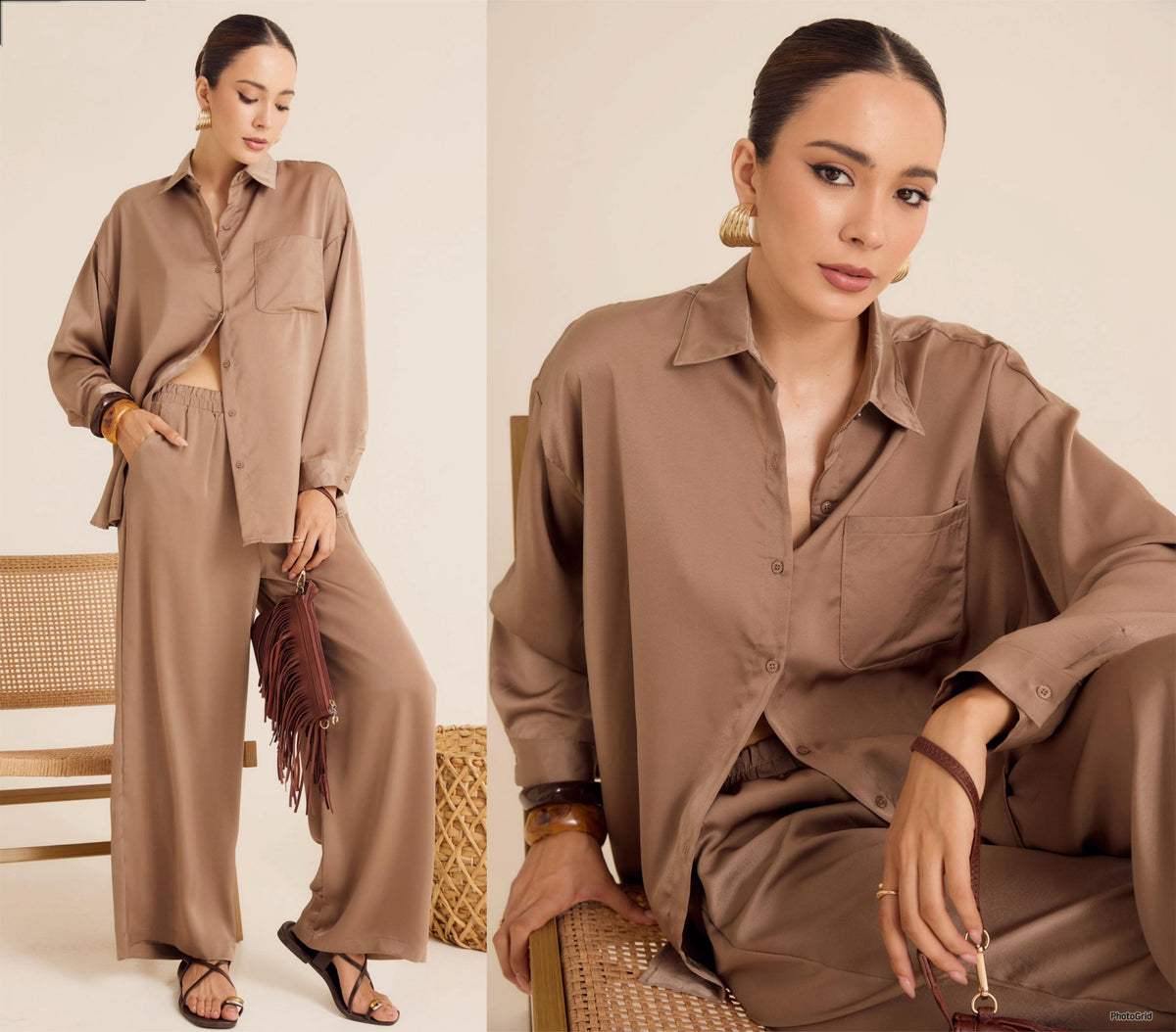 Conjunto Satin Cafe – Dayva